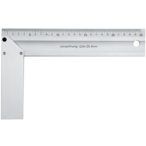 VOREL 18361 - Escuadra con tacón de aluminio de 300 mm