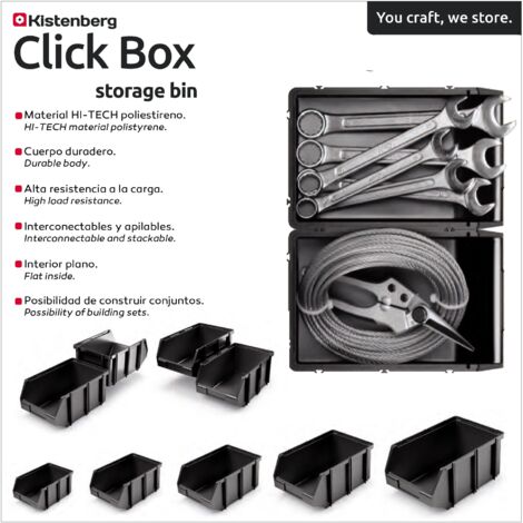 Contenedor de almacenamiento kistenberg Click Box storage bin