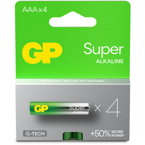 GP Pilas alcalinas AAA 1,5 V (Micro, LR03), Ideal para la alimentación ...