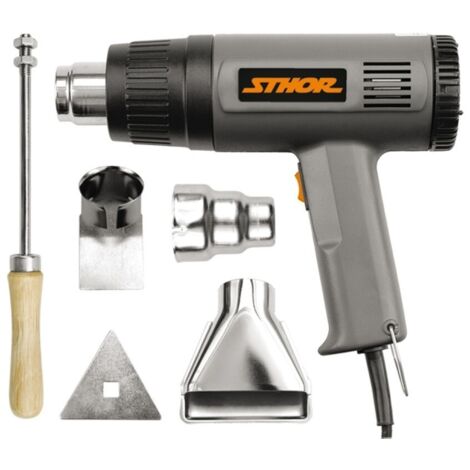 STHOR 79328-1500w pistola de aire caliente con accesorios/sthor