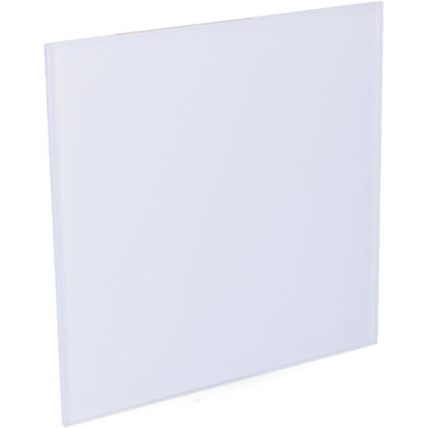 Tapa 175x175 mm cristal blanco mate para extractor 08413 ø10cm edm