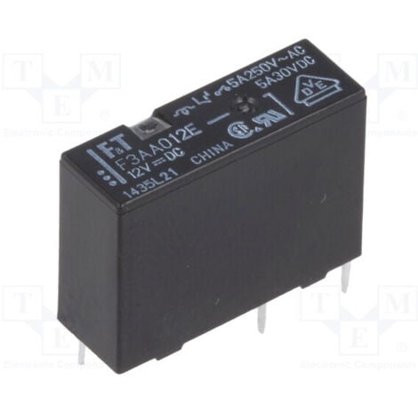 Rele 12vdc 5a/250vac Spsp-no Cto. Impreso Fujitsu Ftr-f3aa012e-ha