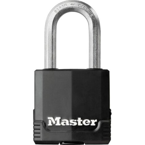 MasterLock Excell - Candado (50 mm, O9 mm), color negro
