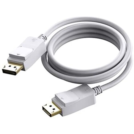 Vision 2m white displayport cable