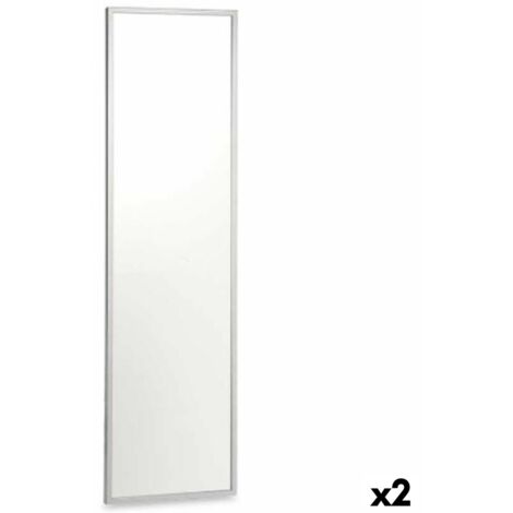 Gift Decor Espejo de Pared Plateado Madera MDF 40 x 142,5 x 3 cm (2 ...