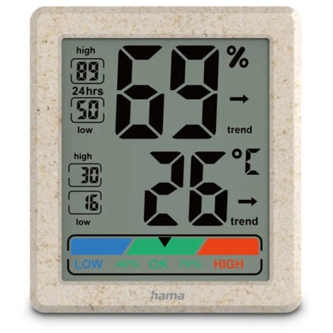 Hama Ponza Interior Sensor de temperatura y humedad Independiente