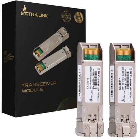 Extralink Módulo SFP 10G LC Duplex Singlemode 1310nm 2KM compatible con ...