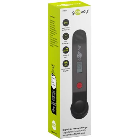Goobay 59799 manómetro para neumáticos Manómetro digital