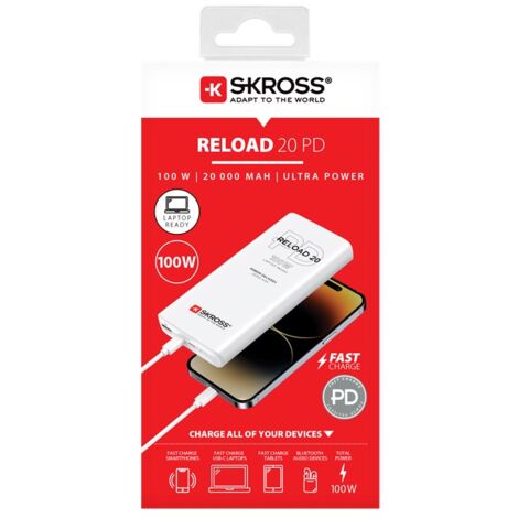 Power bank reload 20 pd 100 w, práctico power bank con power delivery y ...