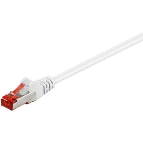 Goobay 95491 cable de red Blanco 10 m Cat6 S/FTP (S-STP)