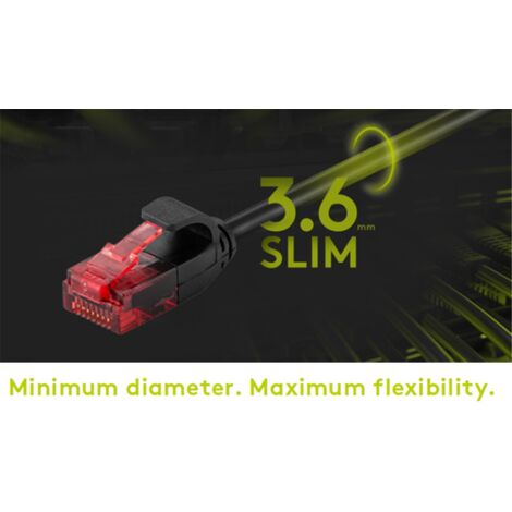Goobay 71546 cable de red Gris 0,25 m Cat6 U/UTP (UTP)