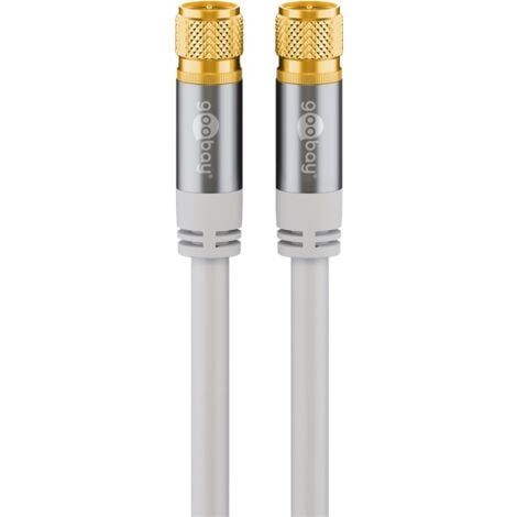 Goobay 70598 - Cable satélite con Conector F para Receptor DVB-S (135 ...
