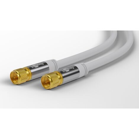 goobay 70653 - Cable satélite con conector F para receptor DVB-S (135 ...