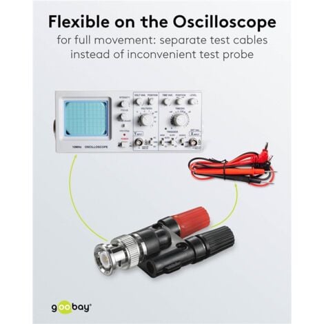 Goobay 11401 BNC Banana Negro - Adaptador para cable (BNC, Banana, Male ...