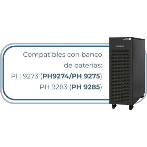 SAI Online Trifásico, marca Phasak, modelo PH 9283 de 30000 VA, ideal ...