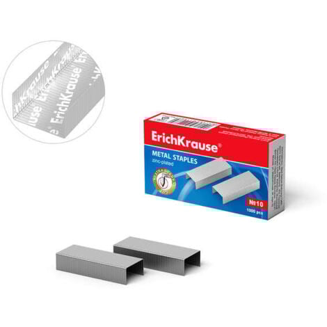 Erichkrause caja de 1000 grapas galvanizadas nº 10 - grapan hasta 20 ...