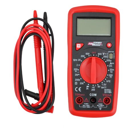 Multímetro digital universal Awtools, modelo ideal para mediciones ...