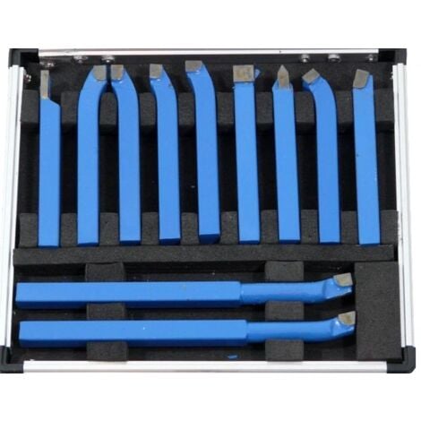 Juego de Cuchillas de Torno Silver 8x8 mm – Set de 11 Piezas en Maletín ...