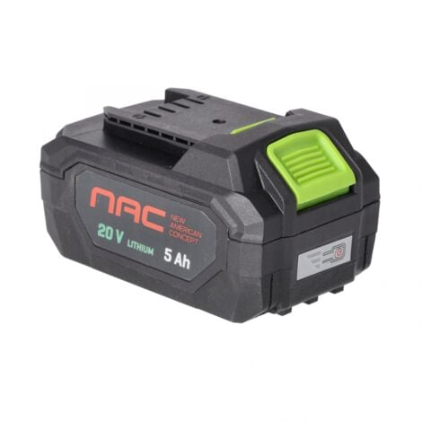 NAC Akumulator 20V 5Ah Serie S, Batería Inalámbrica de Alta Potencia y Durabilidad para ...