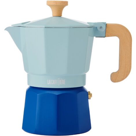 La Cafetière Cafetera tradicional italiana de aluminio de 3 tazas ...