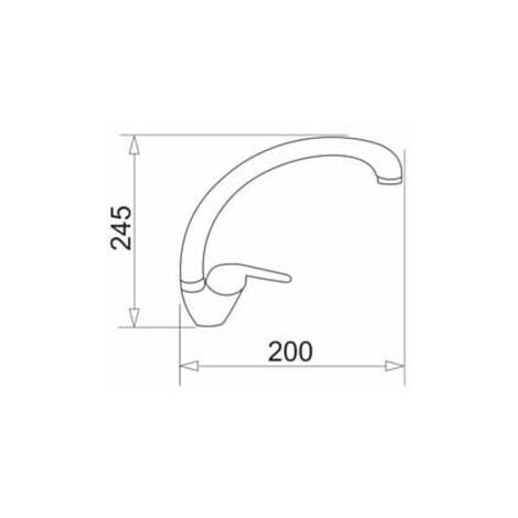 Pyramis ossia 090922138 kitchen faucet gray concrete