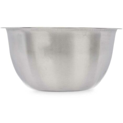 Kinvara Bol para Mezclar Plateado Acero Inoxidable 3,6 L 24 x 12,5 x 24 ...