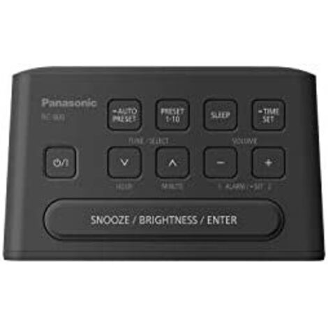 Panasonic RC-800EG-K Reloj Despertador Digital con Radio (Botón de ...
