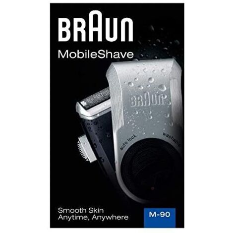 Braun MobileShave PocketGo M90 Azul, Plata