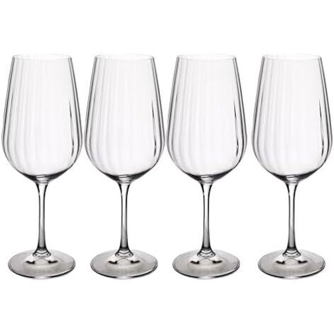 Mikasa Treviso Copas de Cristal para Vino Tinto, 600ml, Juego de 4 ...