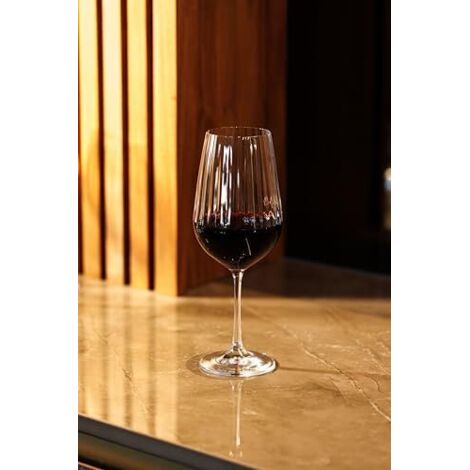 Mikasa Treviso Copas de Cristal para Vino Tinto, 600ml, Juego de 4 ...