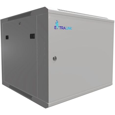 Extralink 9U 600X600 ASP WALL-MOUNTED RACKMOUNT CABINET METAL DOOR GRAY ...