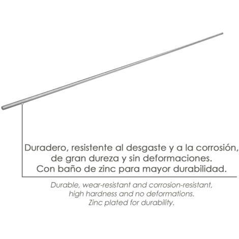Varilla roscada zincada rosca m24 longitud 1 metro