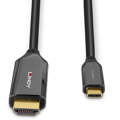 Cable USB-C a HDMI LINDY 43368 2 m Negro 4002888433686 S7791896 LINDY