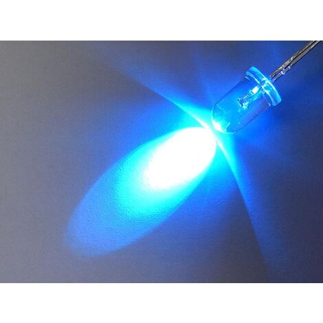 Diodo LED AZUL 5mm 5,5-20V 6500mcd 30Âº Transparente