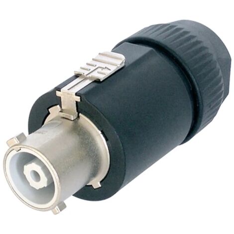 Conector Powercon 32a Redondo Negro Nac3fc-hc