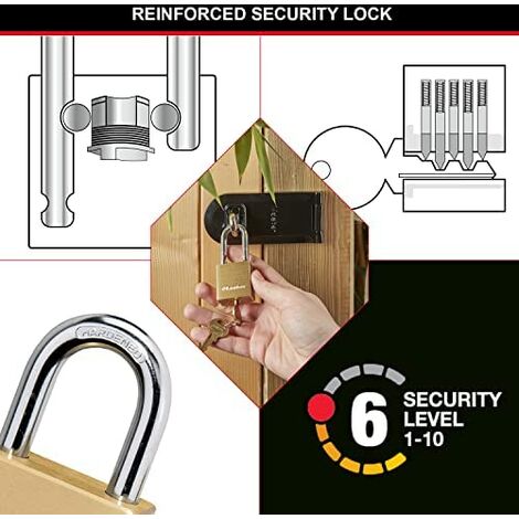 Master Lock Masterlock 575EURD - Cerradura de acero con 5 pines