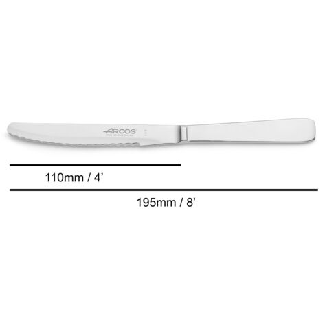 Cuchillo de postre Arcos de Mesa 460100 monoblock de una pieza de acero ...