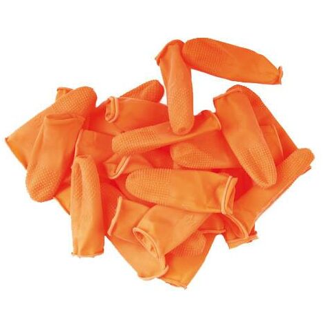 Dediles de látex Naranjas