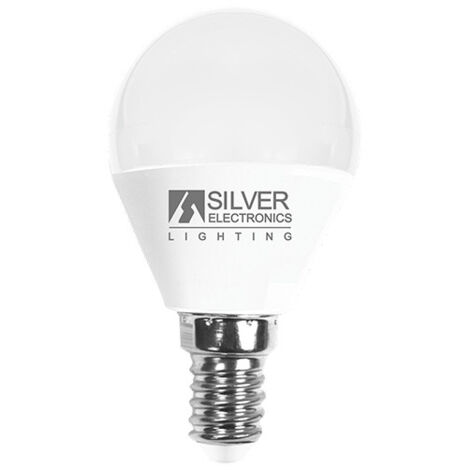 Bombilla LED E14 6W 230Vac Luz Natural 4000K ESFERICA