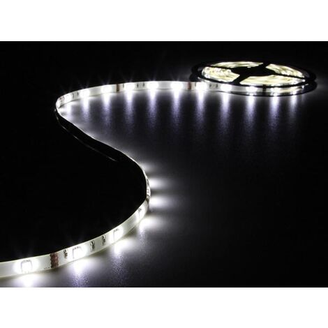 Tira led flexible - color blanco frío - 150 leds - 5 m - 12 v