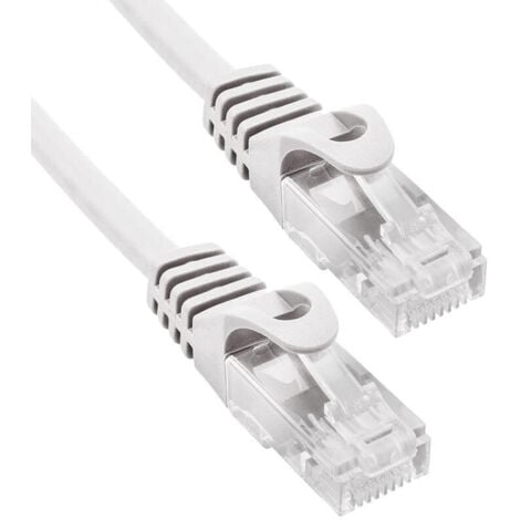Phasak Cable de Red 100% Cobre Cat. 6 UTP Sólido, 3M, Alta Velocidad Ethernet, Color Gris, Ideal ...