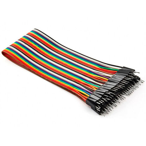 Cables Dupont Macho - Macho (20 Cm / 40 Unidades) Pro-0243
