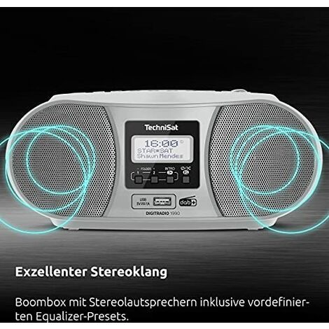 TechniSat DigitRadio 1990 Analógico y digital 3 W DAB+, FM Plata ...