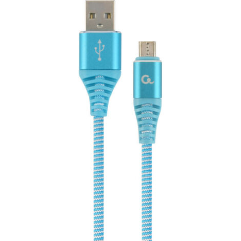 Gembird CC-USB2B-AMMBM-1M-VW cable USB USB 2.0 Micro-USB B USB A Turquesa