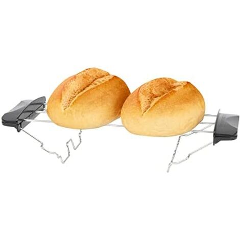 Profi Cook PC-TA 1252 Toaster con Brötchenaufsatz acero fino