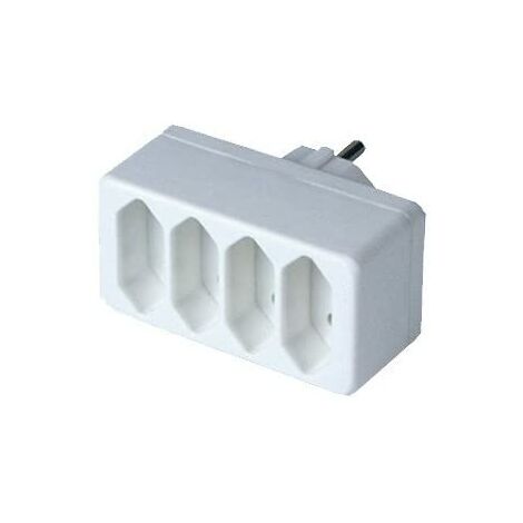 REV transition plug 4-fold Eurosteckdosen white marca