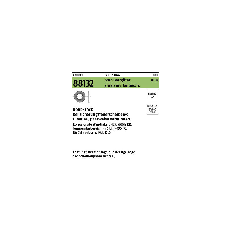 Nord-Lock Scheiben 1.7225 NLX6