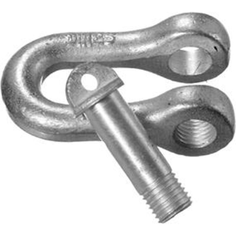 Schäkel 0,25 t verz. Bolzen 8mm Dm DIN 82101, Form A