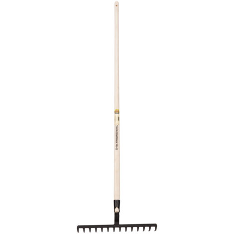 Bau-/Gartenrechen 14 Zinken, m. Stiel 150cm