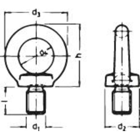 DIN 580 C15E galZn M 6 HP VE 50